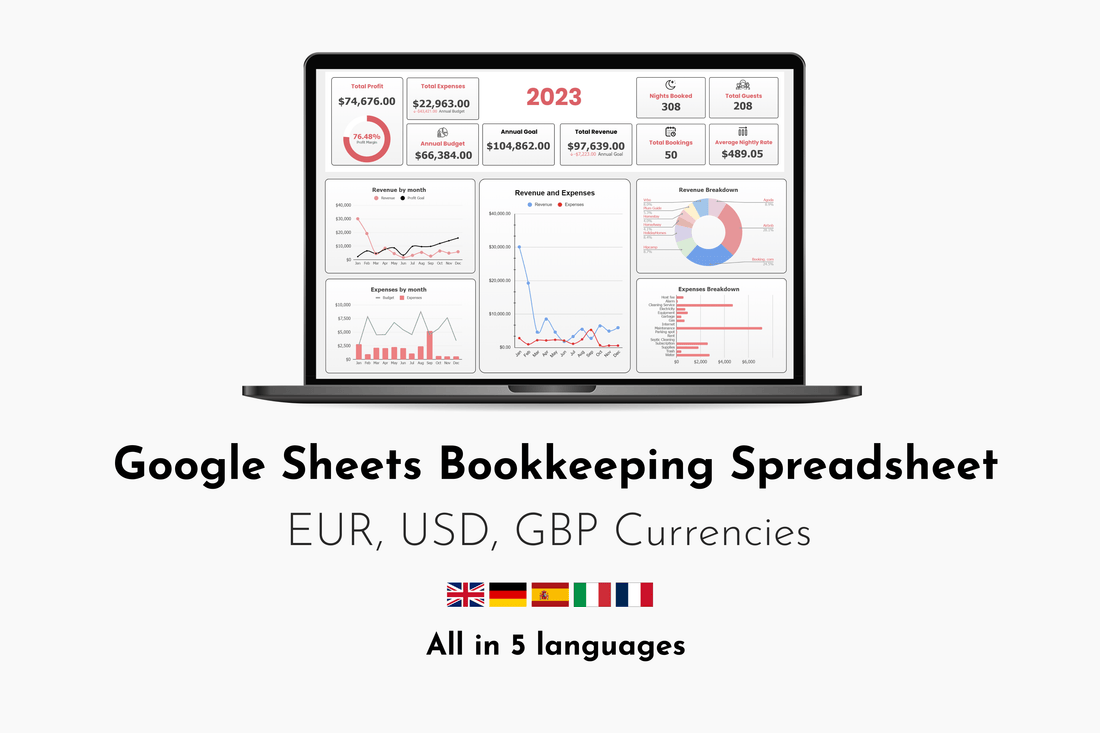 Google Sheets Bookkeeping Spreadsheet